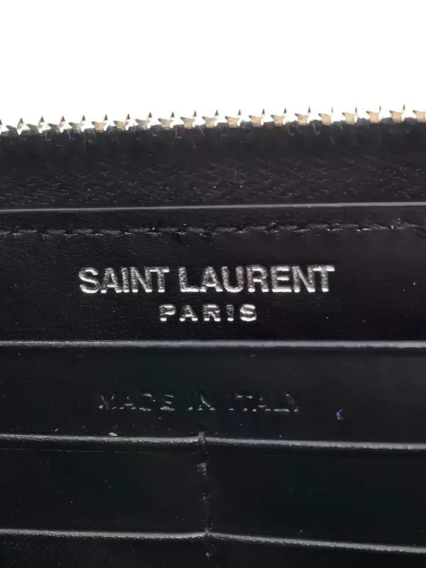 Saint Laurent 20s Logo-plaque Leather Wallet