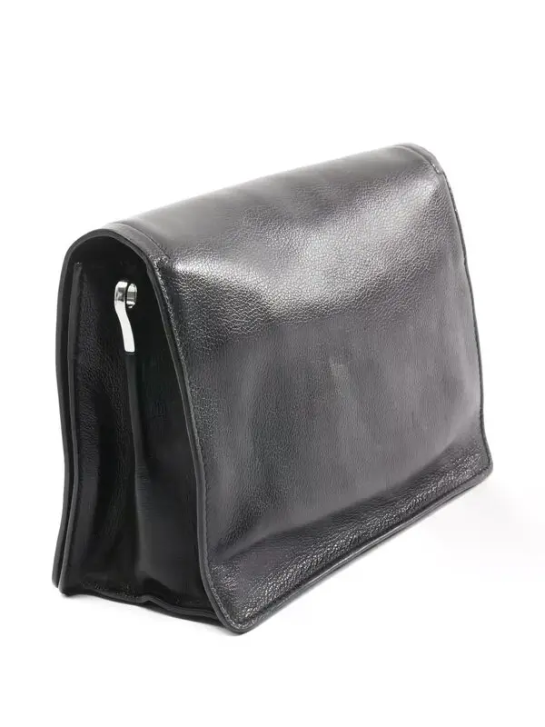 Prada 2010s Glace Leather Shoulder Bag