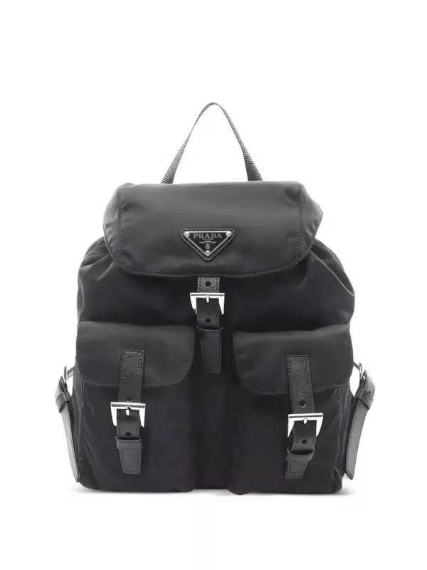 Prada Logo-plaque Backpack