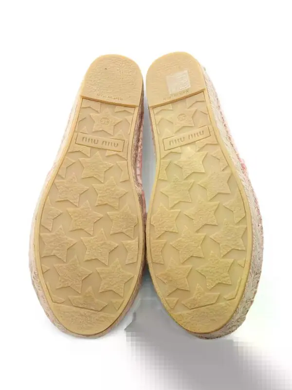 Miu Miu Logo-pattern Espadrilles
