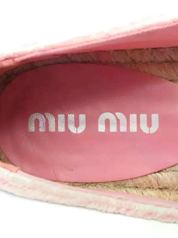 Miu Miu Logo-pattern Espadrilles