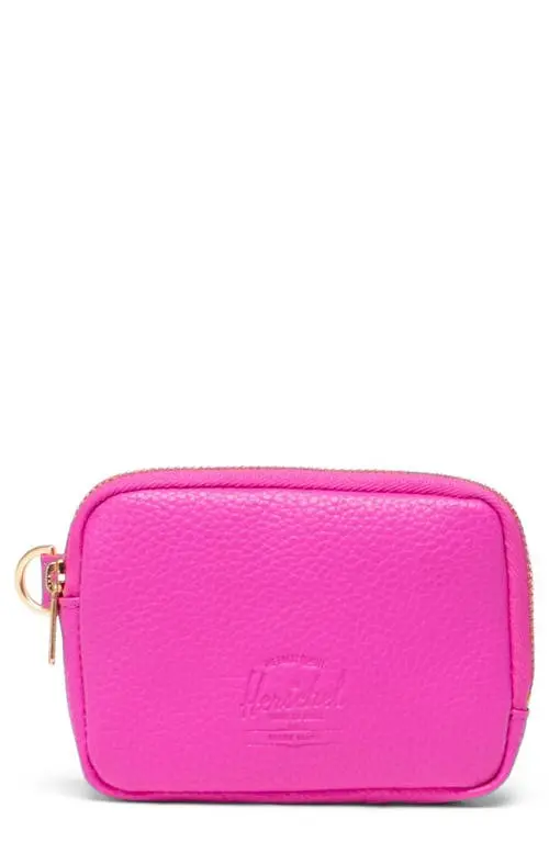 Herschel Supply Co. Oxford Faux Leather Zip Pouch - Rose Violet