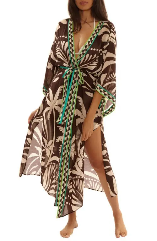 Trina Turk Syros Cover-up Wrap - Brown Multi