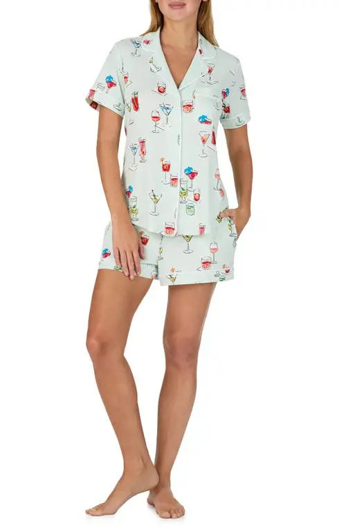 Kate Spade New York Print Short Pajamas - Lime Print