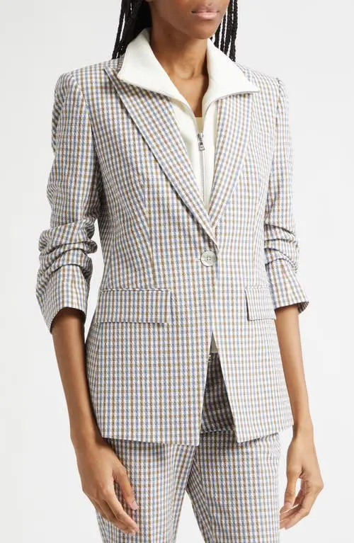 Veronica Beard Clayton Check Dickey Jacket - Acorn Multi