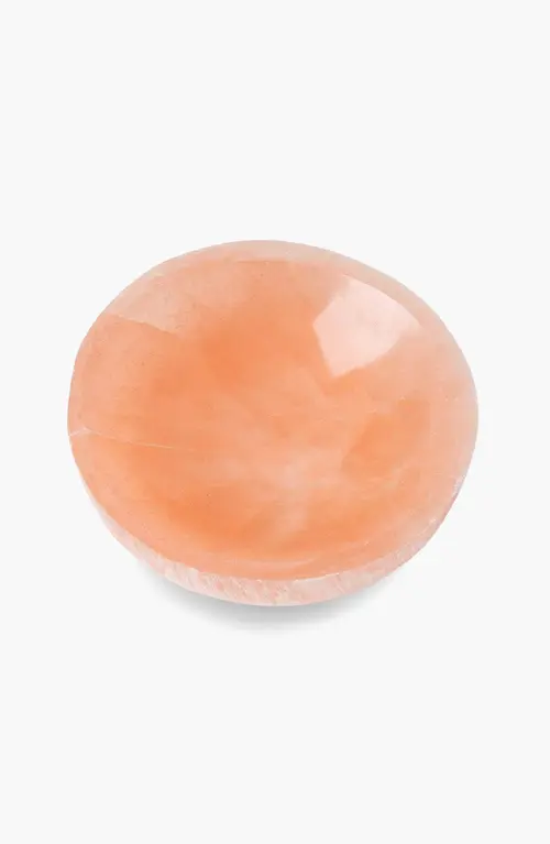 TINY RITUALS Selenite Crystal Recharging Bowl - Peach