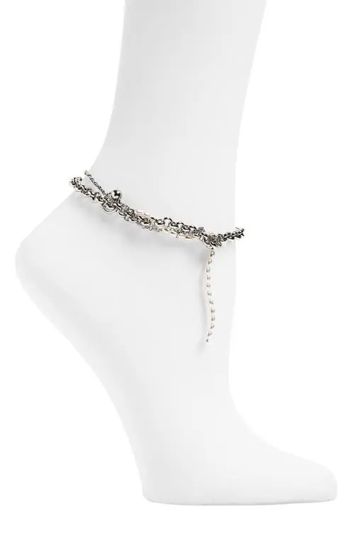 JUSTINE CLENQUET Salem Anklet - Palladium