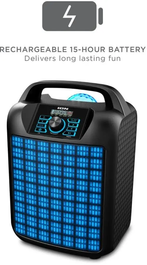ION AUDIO Party Rocker Max Mk2portable Bluetooth Tailgate Speaker