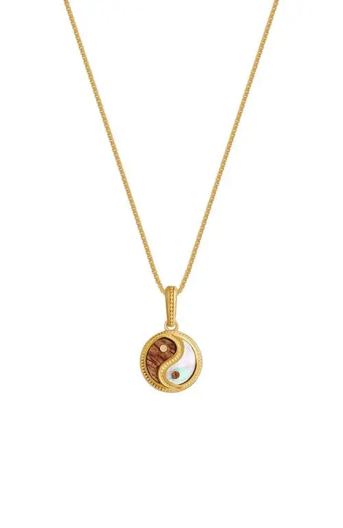 KARMA AND LUCK Dual Essence Yin Yang Harmony Necklace - Gold