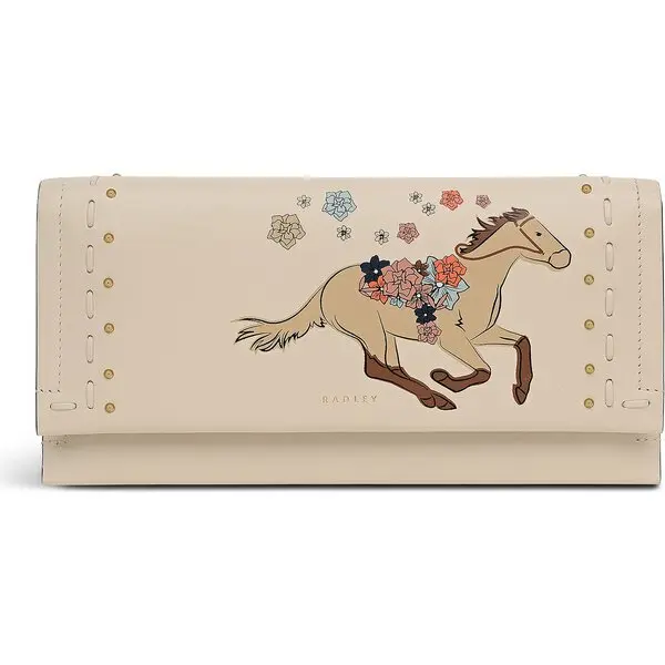 RADLEY Kentucky Derby Spring 2026 Large Flapover Wallet - Salt