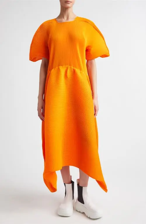 MELITTA BAUMEISTER Flowy Ripple Plissé Dress