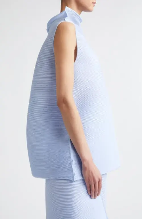 MELITTA BAUMEISTER Sleeveless Ripple Plissé Top