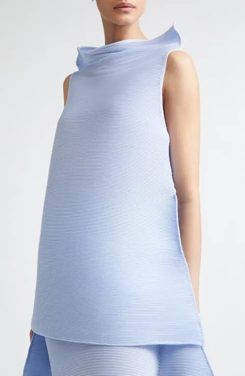 MELITTA BAUMEISTER Sleeveless Ripple Plissé Top