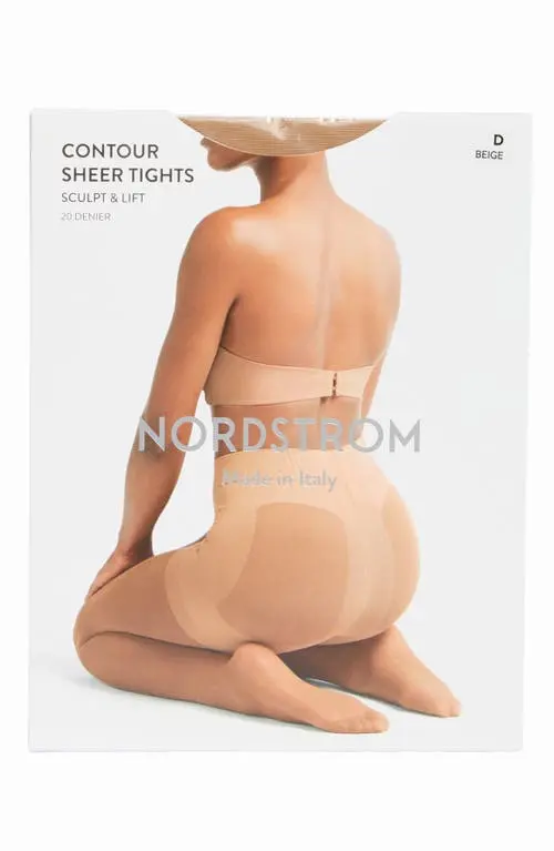 Nordstrom Shaping Sheer Tights - Beige