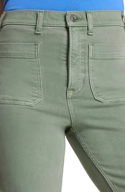 Spanx Authentic 360 Patch Pocket Easy Flare Jeans - Sage Brush