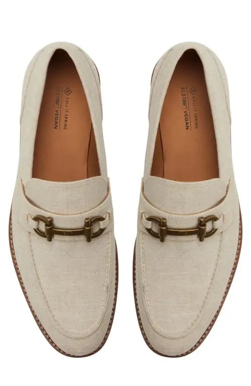 CALL IT SPRING BY ALDO Portola Apron Toe Bit Loafer - Bone