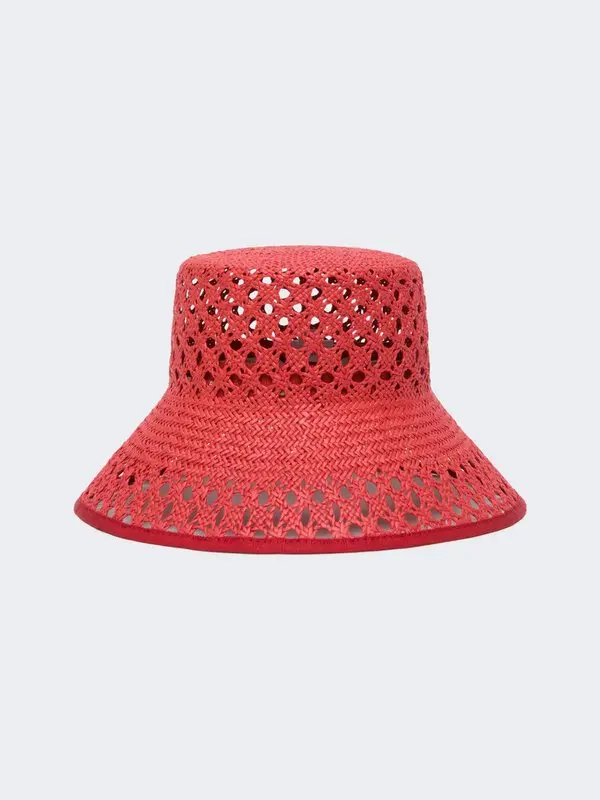 Max Mara Paper Yarn Bucket Hat - Red