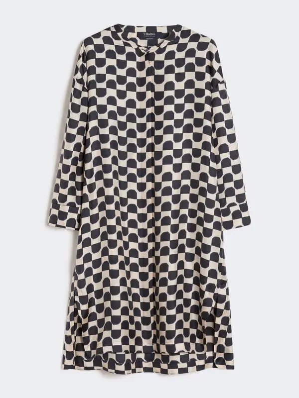 Max Mara Pure Silk Twill Kaftan