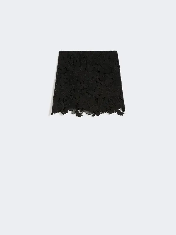 Max Mara Floral Macramé Skirt