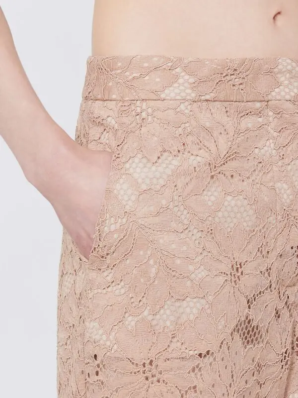 Max Mara Lace Straight Leg Trousers - Nudo