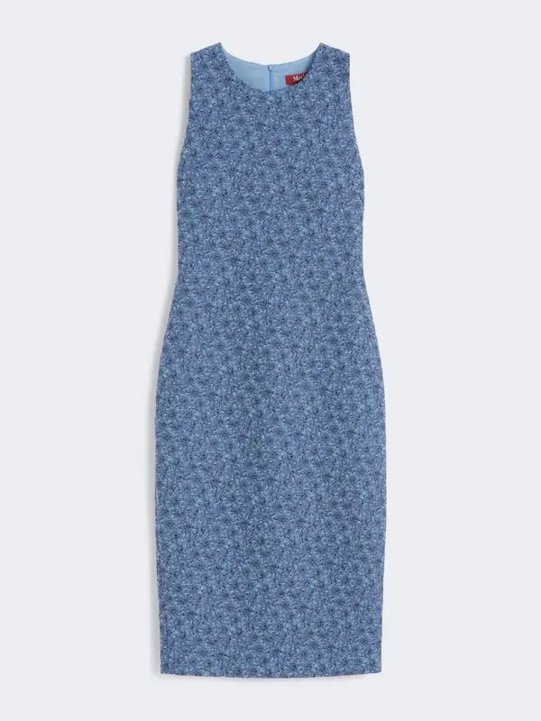 Max Mara Jacquard Cloque Midi Dress
