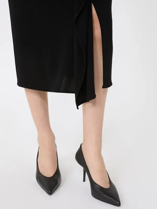 Max Mara Viscose Jersey Midi Dress - Black