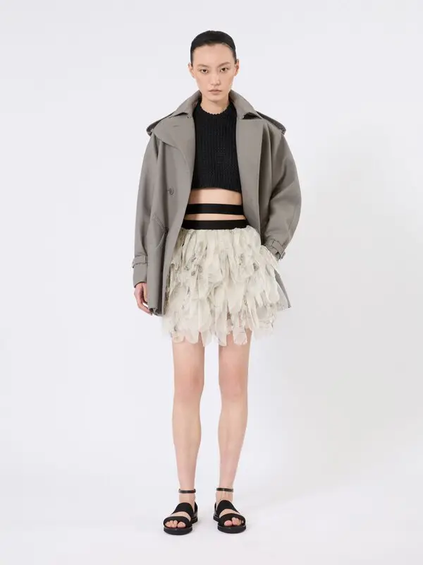 Max Mara Cotton Duster Coat - Medium Grey