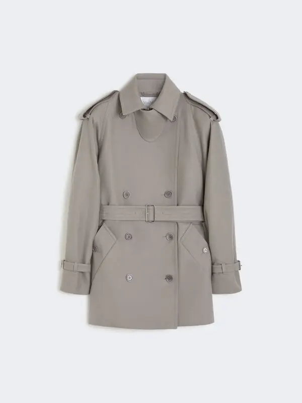 Max Mara Cotton Duster Coat - Medium Grey