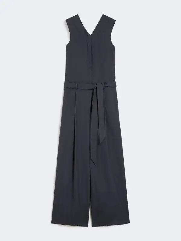 Max Mara Cotton Poplin Jumpsuit - Ultramarine