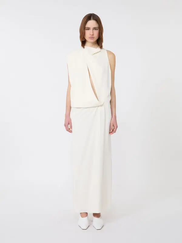 Max Mara Asymmetrical Viscose Dress