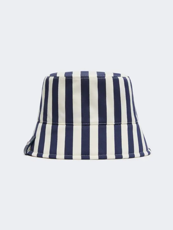 Max Mara Striped Cloche Hat - Ultramarine