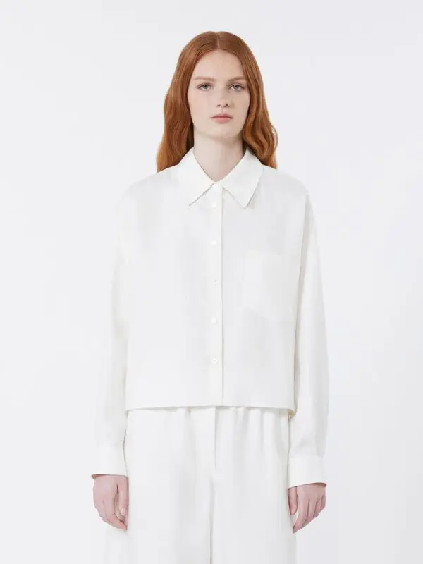 Max Mara Linen Canvas Shirt Jacket