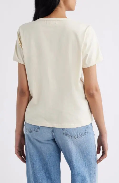 CITY BLUES Cotton-blend Graphic T-shirt - Pearl