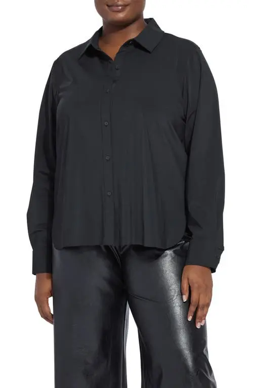 Lyssé Slim Fit Button-up Shirt - Black