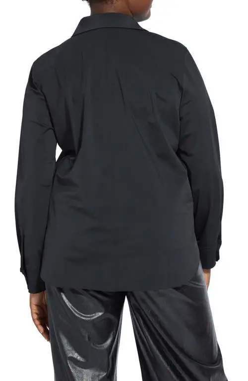 Lyssé Slim Fit Button-up Shirt - Black