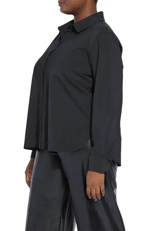 Lyssé Slim Fit Button-up Shirt - Black