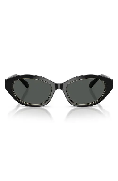 Tory Burch Irregular Sunglasses - Black/dark Grey