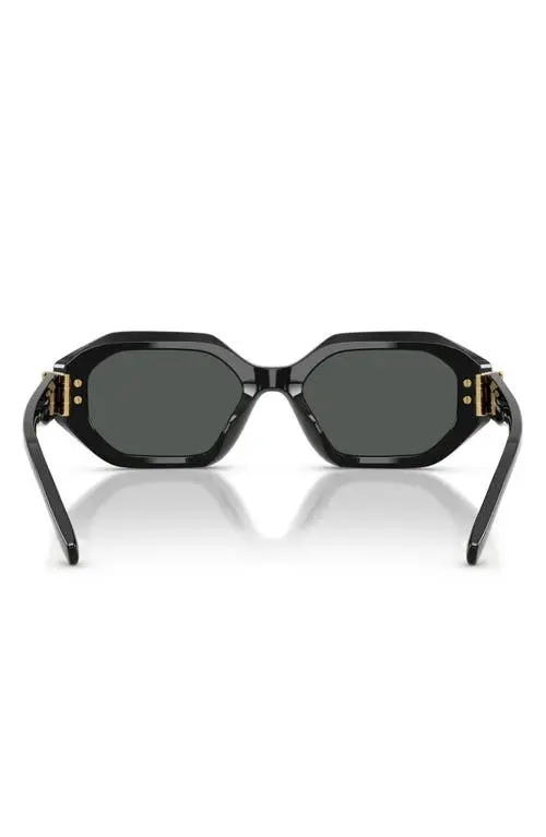 Tory Burch Irregular Sunglasses - Black/dark Grey
