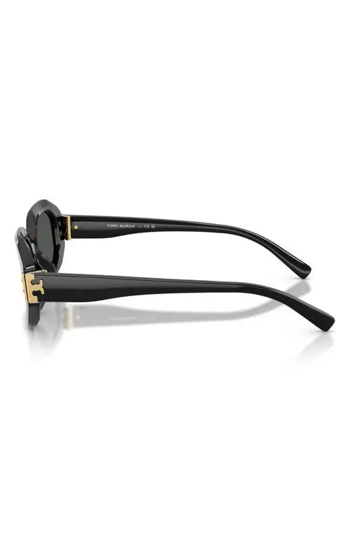 Tory Burch Irregular Sunglasses - Black/dark Grey