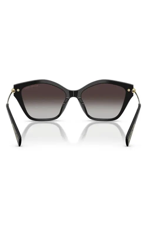 Michael Kors 52mm Catskills Irregular Sunglasses - Black/dark Grey Gradient