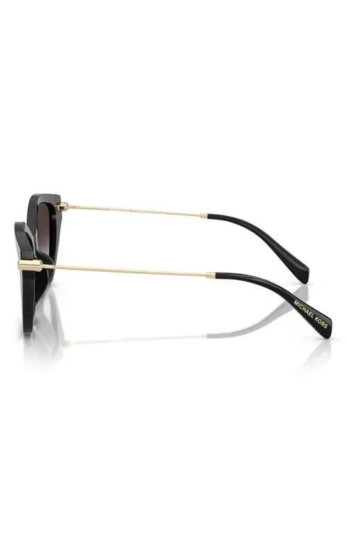 Michael Kors 52mm Catskills Irregular Sunglasses - Black/dark Grey Gradient