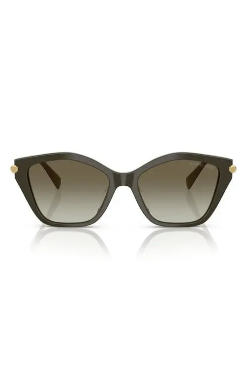 Michael Kors 52mm Catskills Irregular Sunglasses - Olive Smoke/olive Gradient