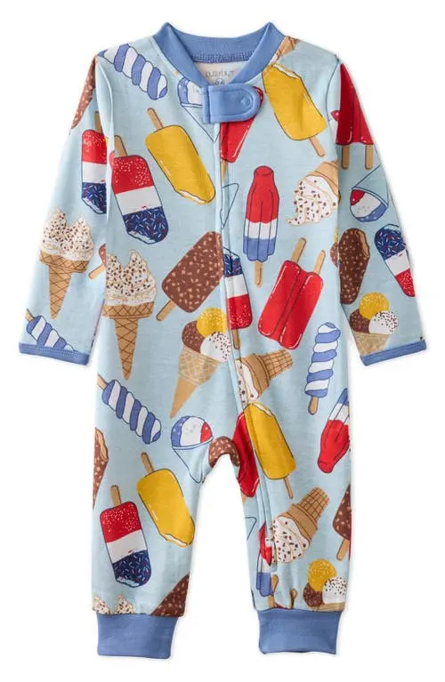 BUTTERBLU Shadow Print Organic Cotton Romper - Chill Out