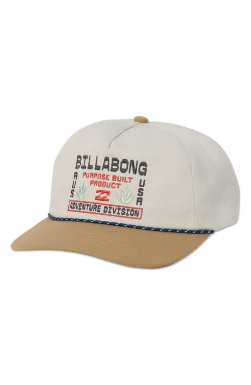 BILLABONG Logo Embroidery Baseball Cap - Vintage Khaki