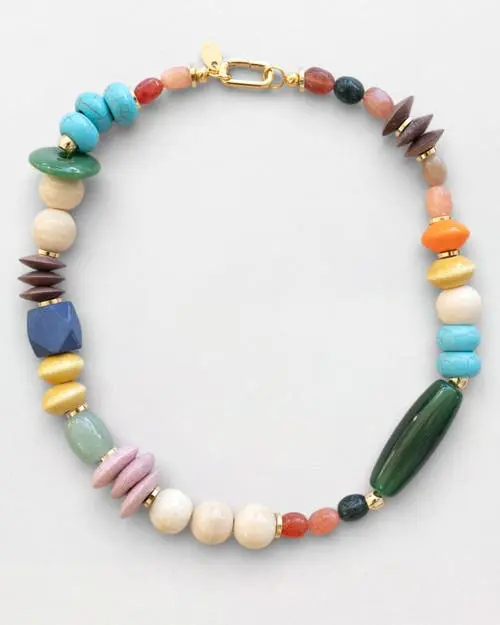 BY LILLA Flower Shop Beaded Necklace - Rainbow
