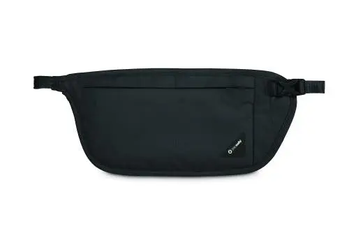 PACSAFE Coversafe V100 Rfid Blocking Waist Wallet - Black