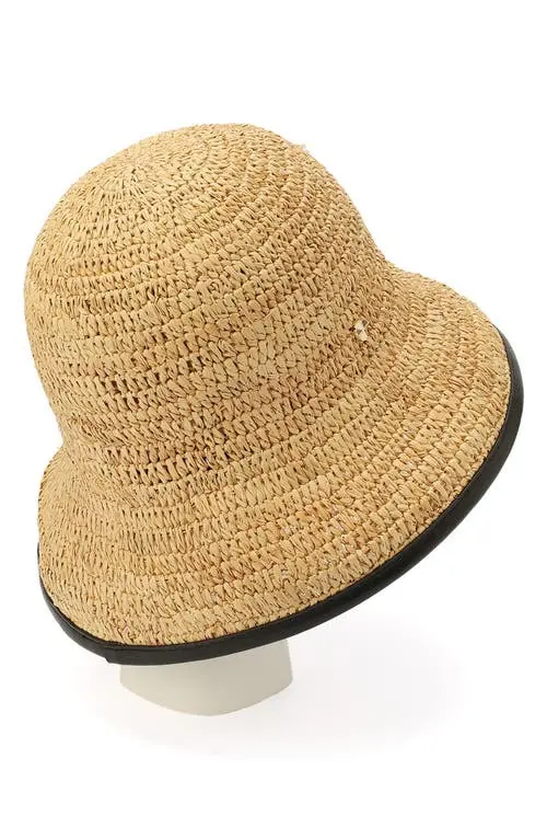 Kate Spade New York Piped Straw Cloche Hat