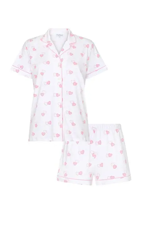 NELLAPIMA Sweetheart Short Pj Set - Pink