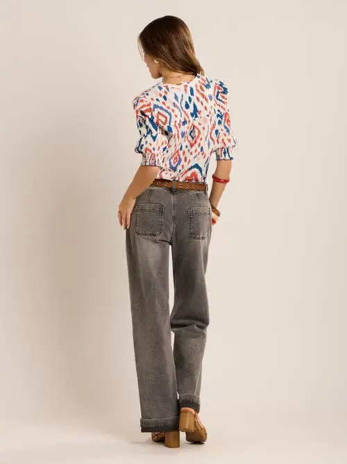 BRAKEBURN Yuki Painterly Blouse