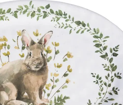 C&F HOME Little Garden Easter Bunny Dinnerware Serving Platter 20.5